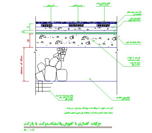 فایل اتوکد جزییات اجرایی کفسازی